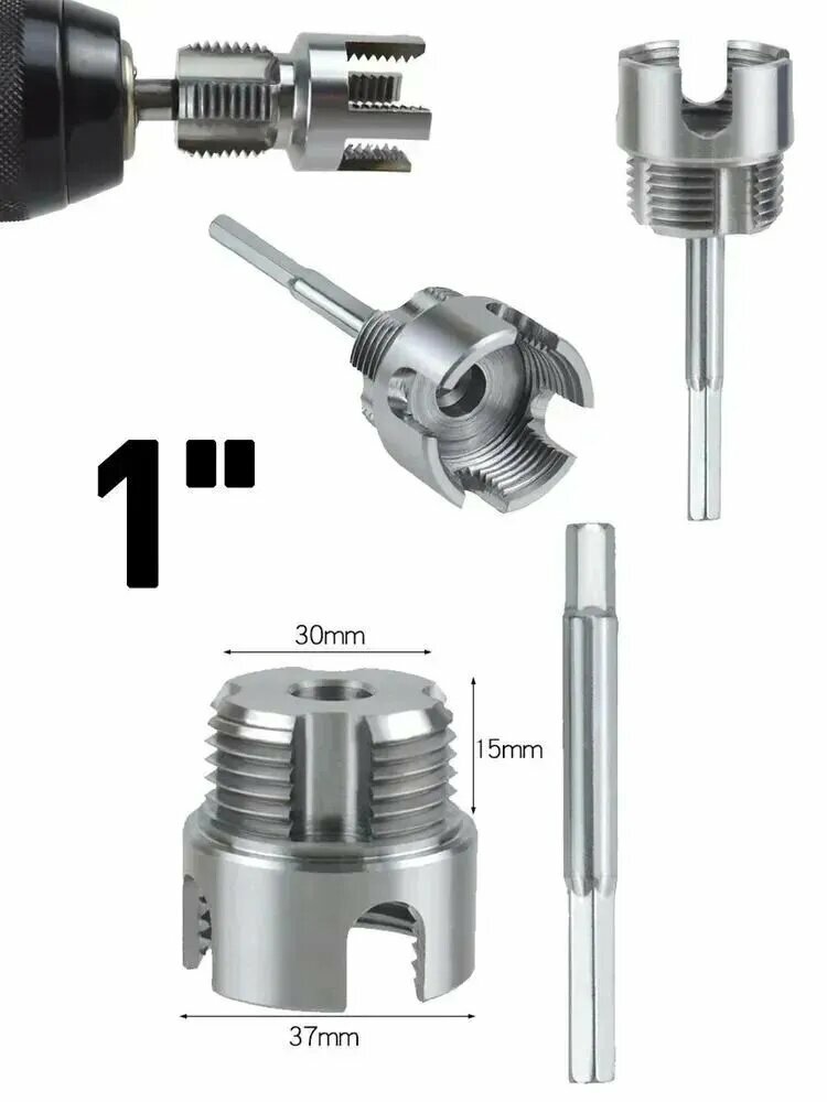 Метчиков и плашек 2 в 1 для труб из ПВХ , 1"/32mm, 1 шт