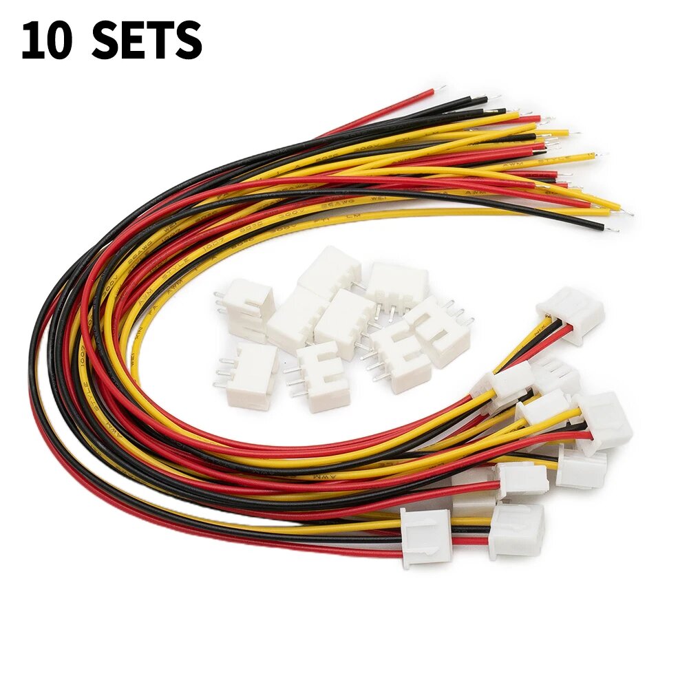 Комплект JST XH 3 Pin 200 мм 24AWG 10 шт