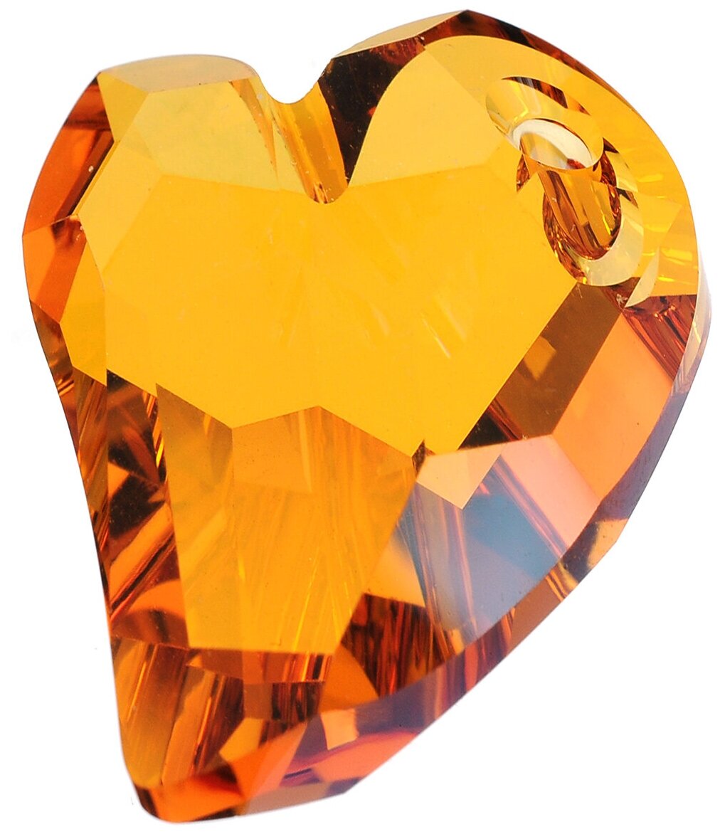 Подвеска "Swarovski Elements", цвет: оранжевый (astral pink), 27 мм