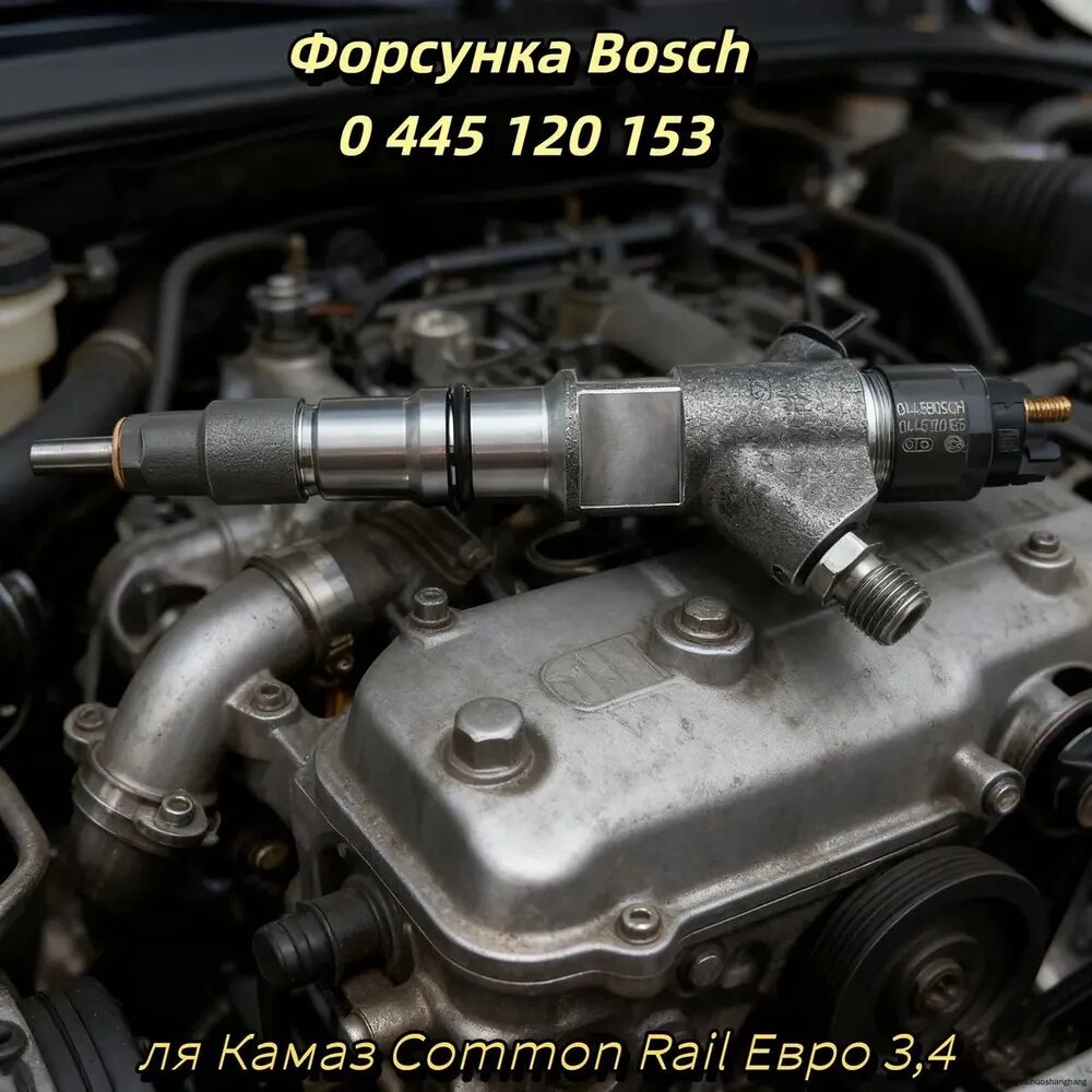 Форсунка Bosch 0 445 120 153 для Камаз Common Rail Евро 3,4. Оригинал Китай. Артикул