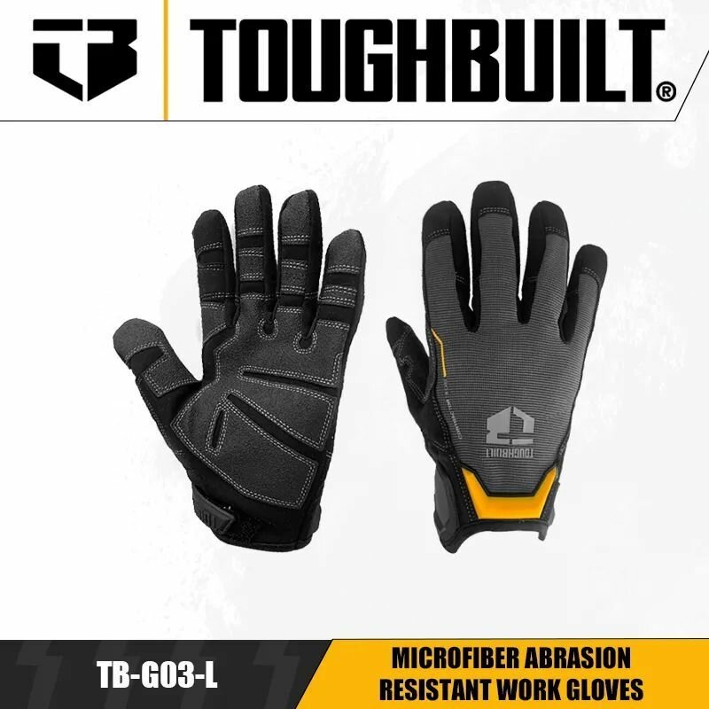 TB-G03 Рабочие перчатки из микрофибры, устойчивые к истиранию