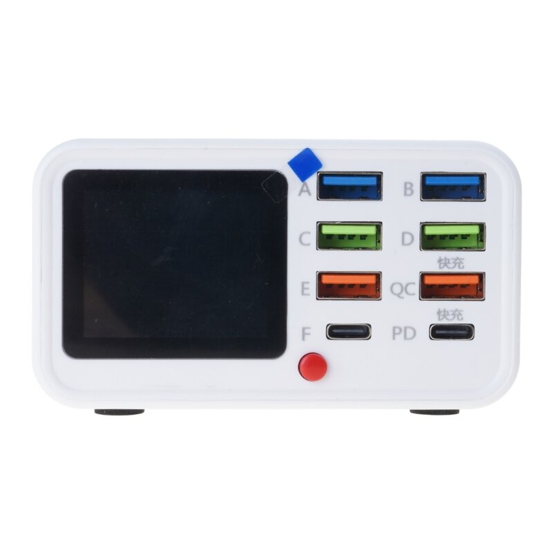 Многофункциональная 8-портовая Беспроводная станция быстрой зарядки для Мобильных Телефонов с Защитой от короткого замыкания Для Домашнего или Офисного использования