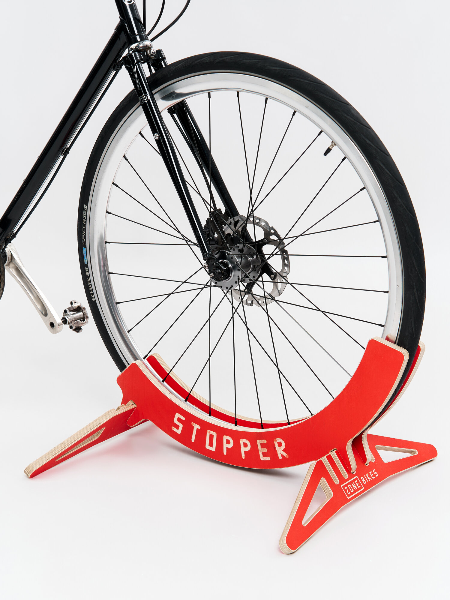 Велопарковка стоянка для фэтбайка Красная 24-29