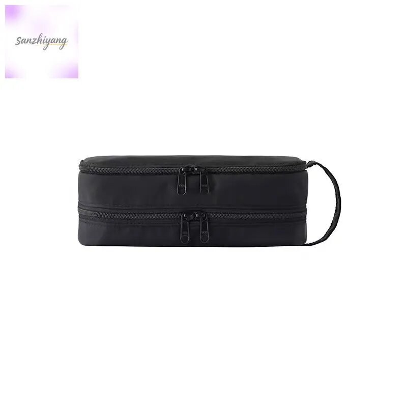 Пенал MUJI нейлоновый черный 19х8х8 для канцелярии школьный пенал