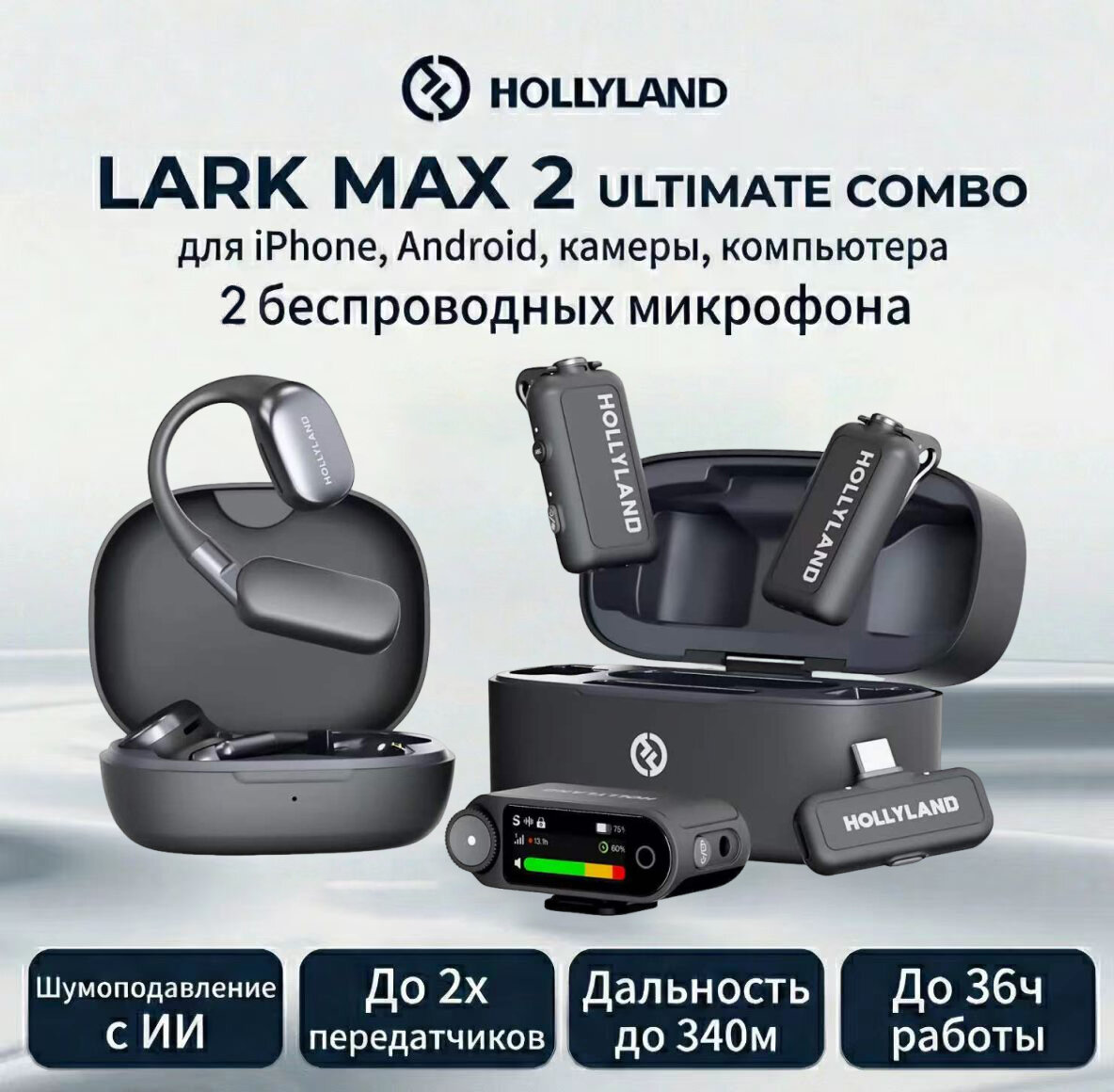 Микрофонная Радиосистема HollyLand Lark Max 2 Ultimate Combo