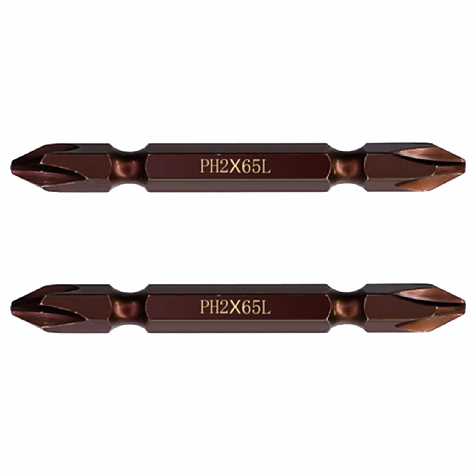 Двухсторонняя бита для отвертки шестигранный хвостовик сталь 65мм-300мм магнитная