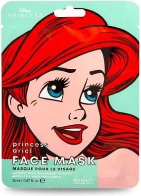 Mad Beauty Тканевая маска Русалочка Ариэль увлажняющая и успокаивающая, для питания кожи 1 шт.