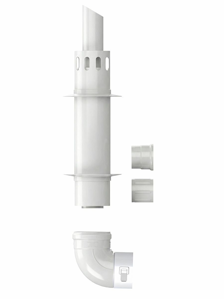 Комплект дымоходов коаксиальный антилед KIT05 60/100 (ARISTON-BAXI-CHAFFOTEAUX-MIZUDO-TERMICA-VIESSMANN-WOLF)