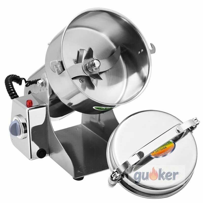 Мощный измельчитель для сухих продуктов. Электрическая мельница для специй, зерна, соли, муки. Блендер-дробилка для дома.