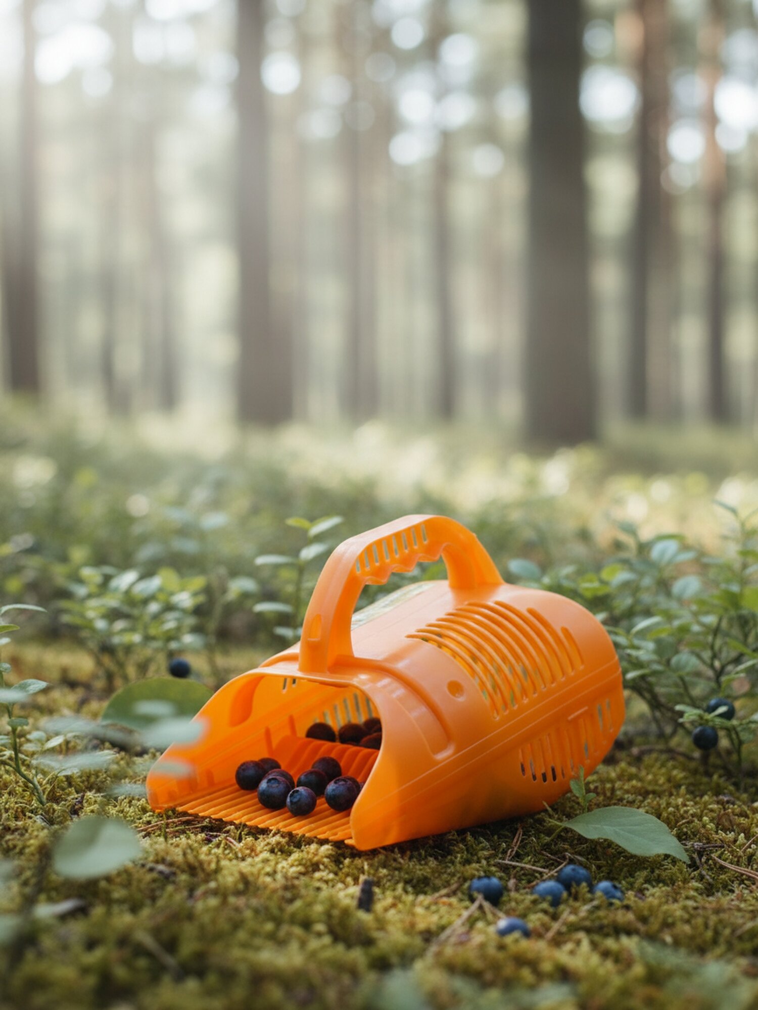 Плодосъемник Инструм-Агро Гардения 23х15х16 см, пластмассовый комбайн для сбора ягод, черники, брусники и клюквы