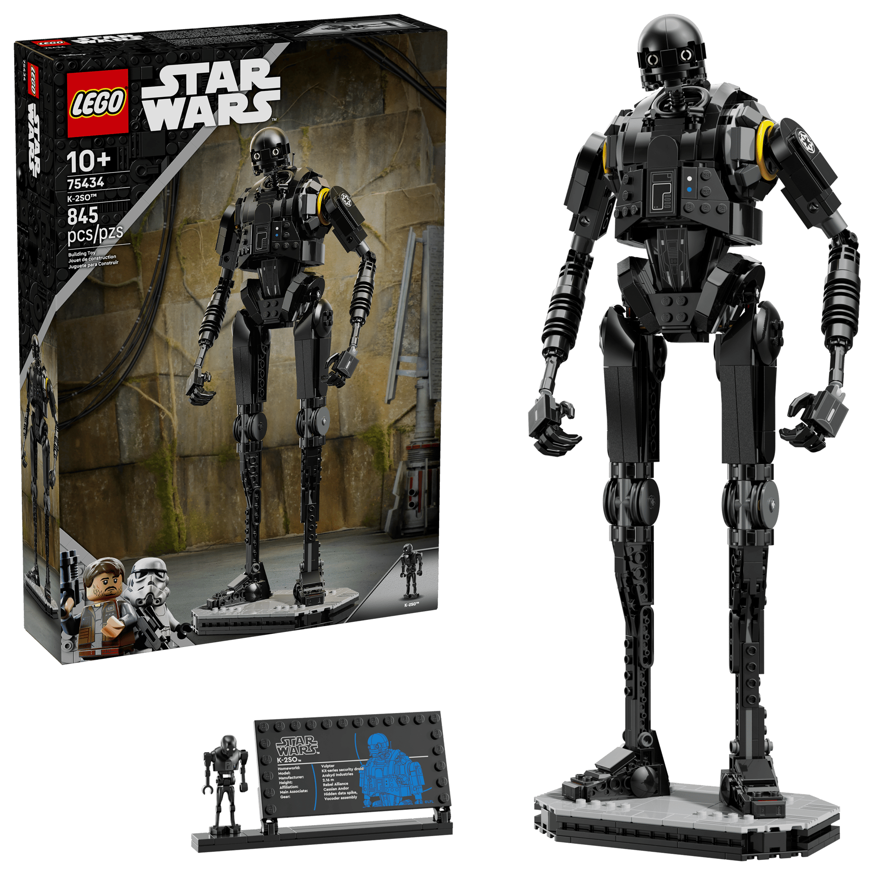 Конструктор LEGO Star Wars™ Security Droid 75434 Дроид K-2SO, 845 дет.