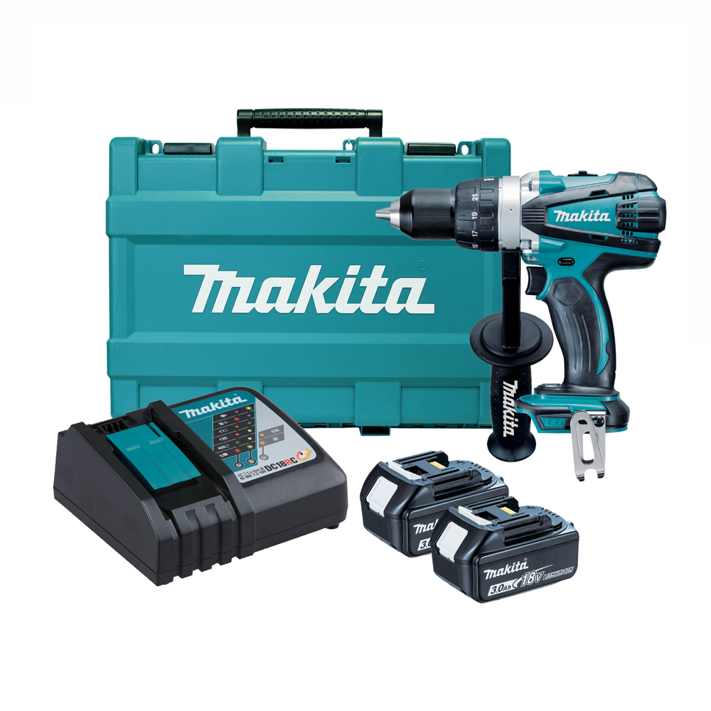Аккумуляторная дрель-шуруповерт Makita LXT DDF458RFE