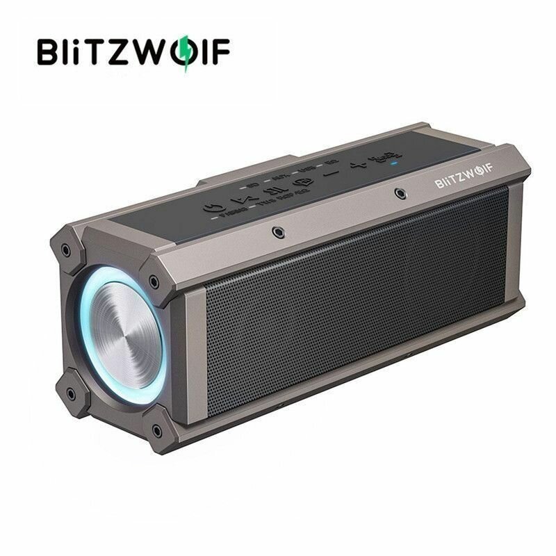 BlitzWolf BW-WA3 Bluetooth-динамик 100 Вт с двойной диафрагмой и глубокими басами RGB-подсветка TWS 5000 мАч
