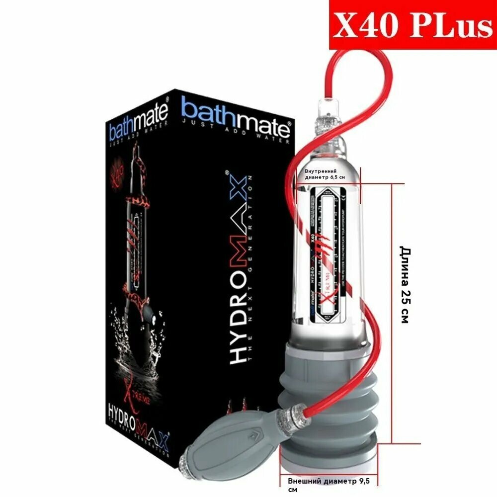 Водяной насос "Hydromax" Xtreme X20/X30/X4, плечевой ремень, прозрачный цвет