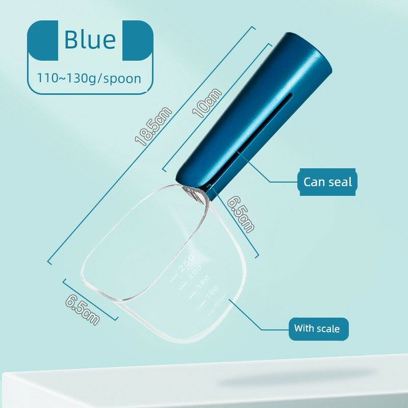 Мерная ложка для корма для кошек и собак с весами, мерный стакан, мерная ложка, зажим для герметизации корма,