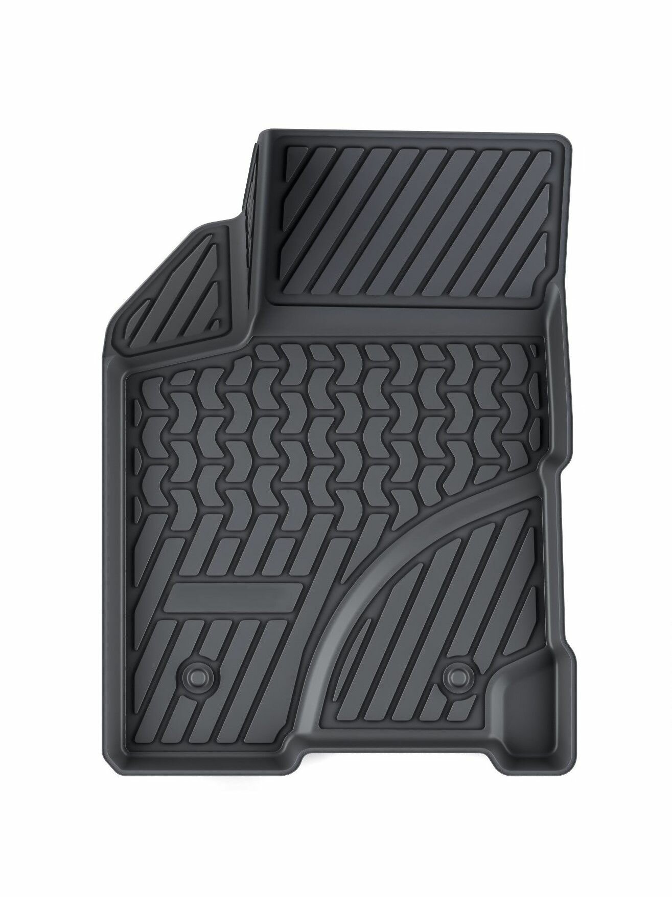 Водительский коврик для Lada Vesta / Веста, резиновый