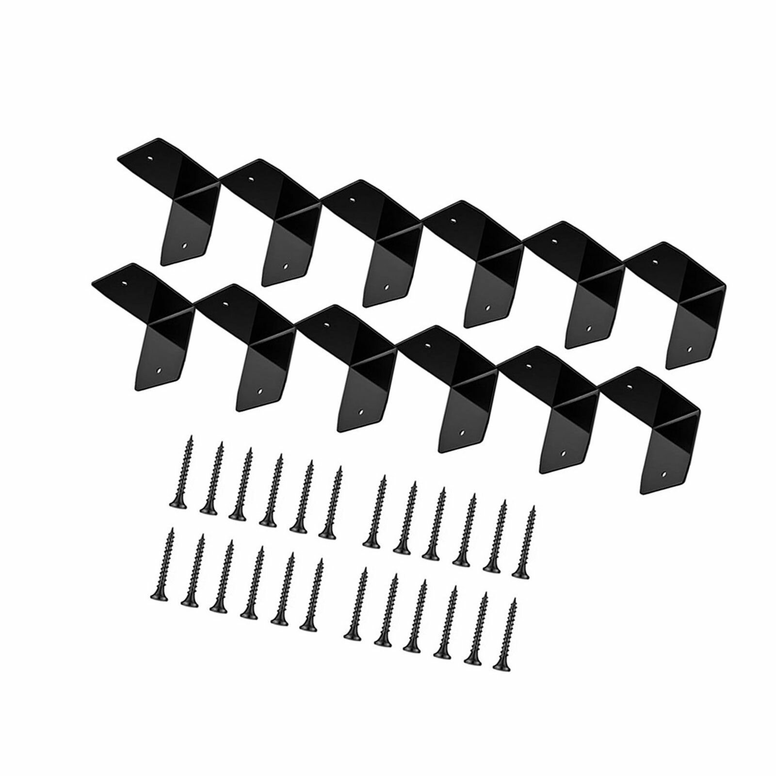Оцинкованные стальные кронштейны для стропил набор 12 шт черное покрытие