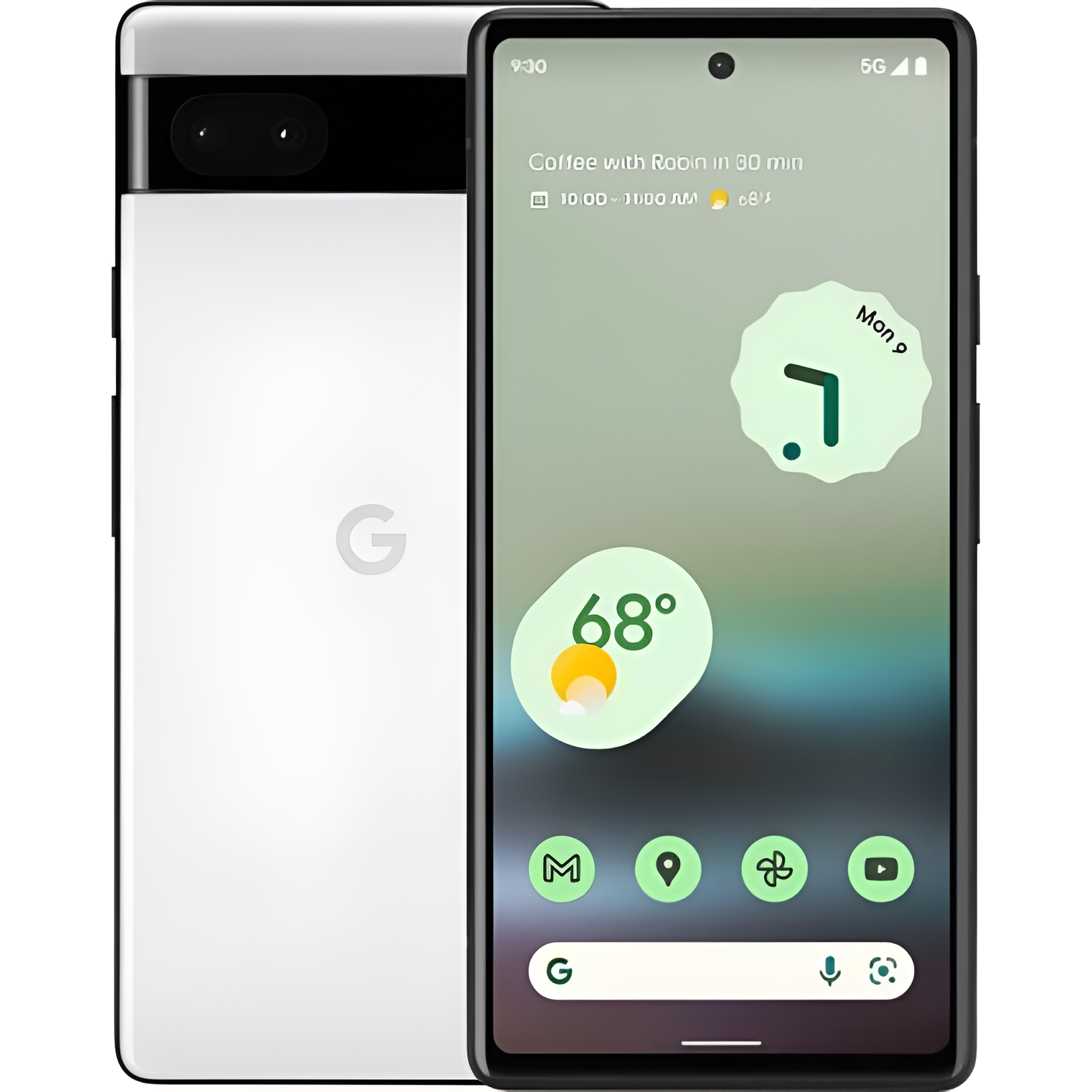 Смартфон Google Pixel 6A, 6/128Gb, IP67, быстрая зарядка, 5G, белый