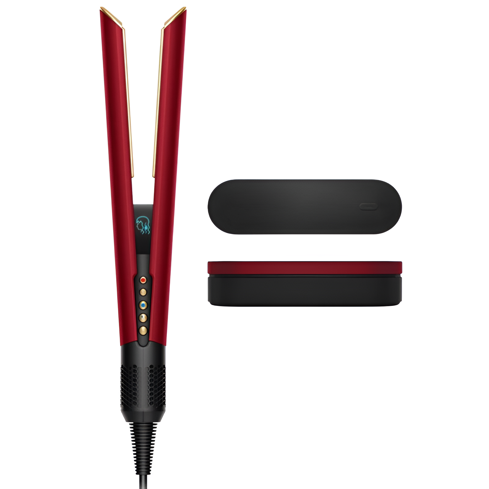 Выпрямитель Dyson Airstrait HT01, Red Velvet / Gold + Case, с кейсом