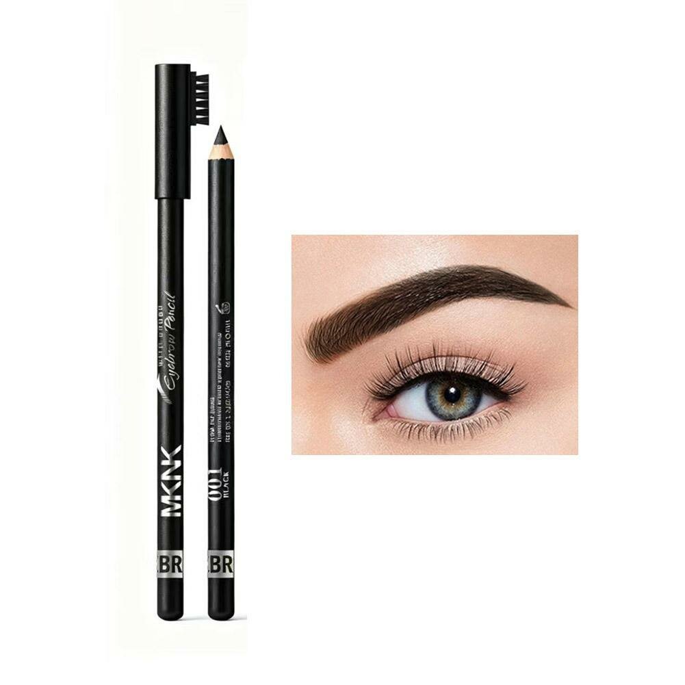 Матовый карандаш для бровей Eyebrow с кисточкой и расческой для укладки и рисования, перманентного макияжа бровей