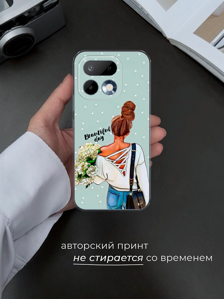 Чехол на Realme 16 Pro / Реалме 16 Про с принтом Замечательный день — фото 1
