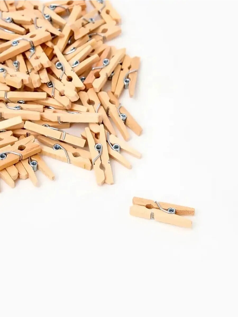 Набор прищепок для белья 100 шт. классический дизайн