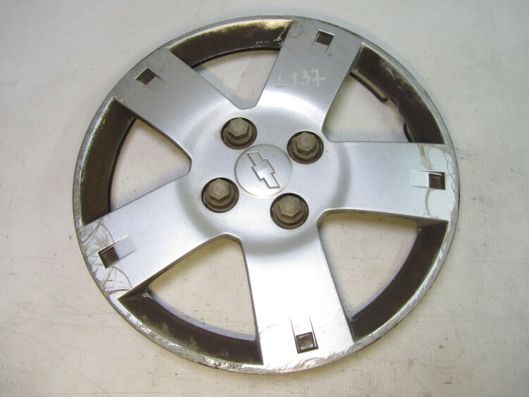 Колпак колесного диска Шевроле Авео Т250-255 R14 96653144 Крест 5 луч - царапины - под покраску