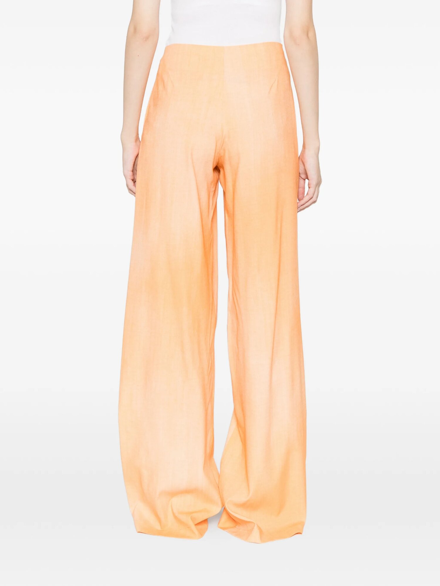 Брюки Ermanno Scervino Elasticated palazzo pants, размер 42, orange — фото 1