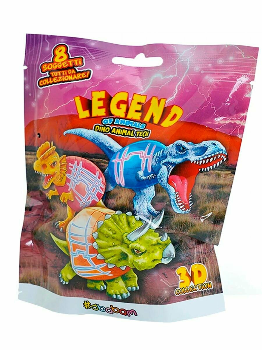 Sbabam Яйцо трансформер "динозавры. Серия LEGEND OF ANIMALS" 1 шт