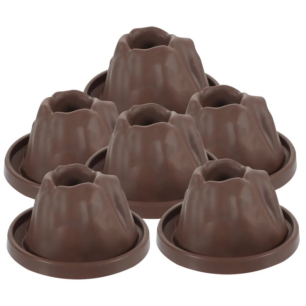 Модель Вулкана, 6 Штук, Пластик, Кофейный Цвет, Конусная Форма, Образовательный Инструмент, Для Географических Уроков