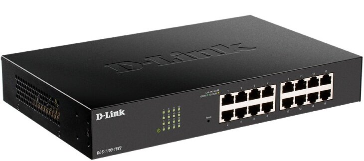 D-Link DGS-1100-16V2/A2A Настраиваемый L2 коммутатор c 16 портами 10/100/1000Base-T