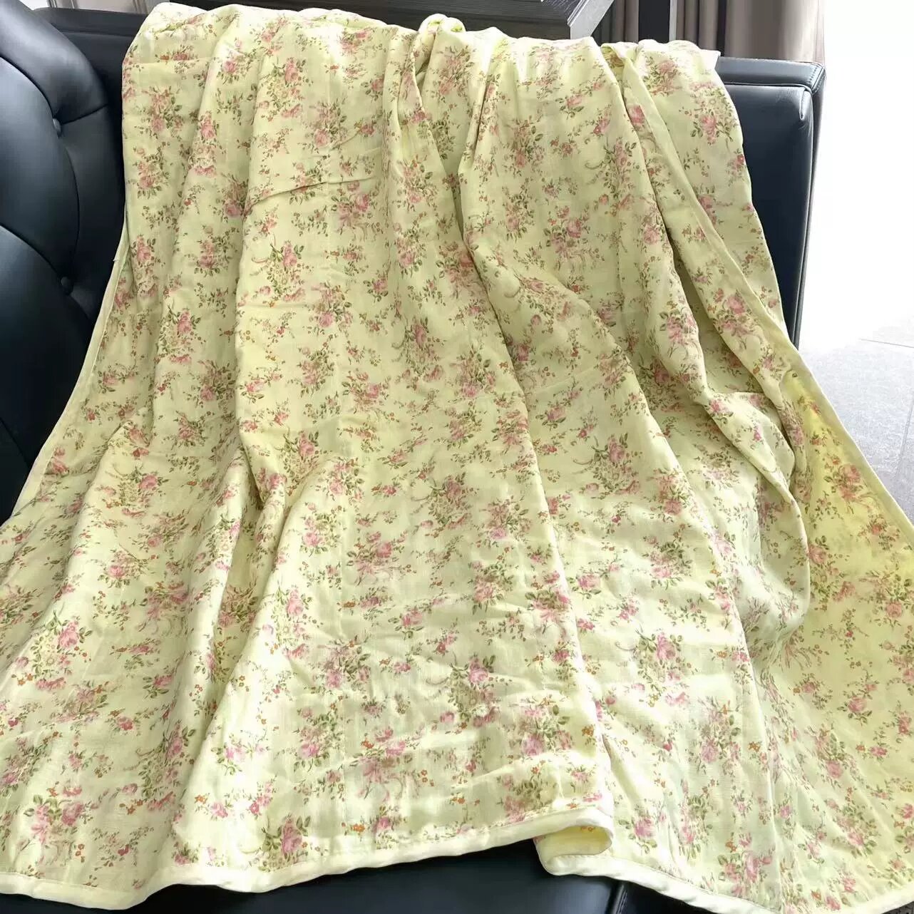 Летнее одеяло из 100% хлопка с четырьмя слоями газы, 150x190 см, дышащее и легкое для охлаждения