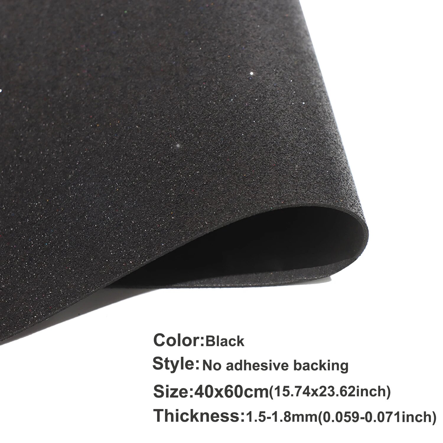 Золотой блестящий лист пенопласта EVA 40x60 см Черный, Black 1pcs