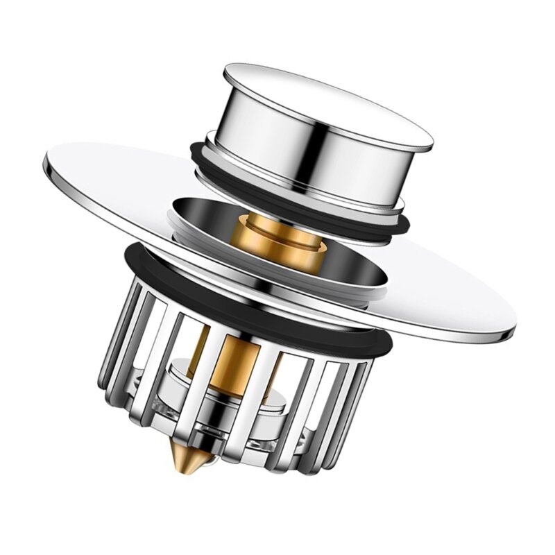 Модернизированная Конструкция Сливной пробки для Ванн 2 В 1 и Всплывающего Устройства для Улавливания Волос с Эффективной Фильтрующей Корзиной для чистоты ванной комнаты