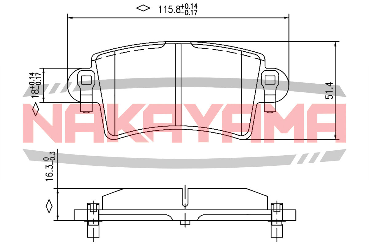 Колодки тормозные дисковые задние NISSAN INTERSTAR