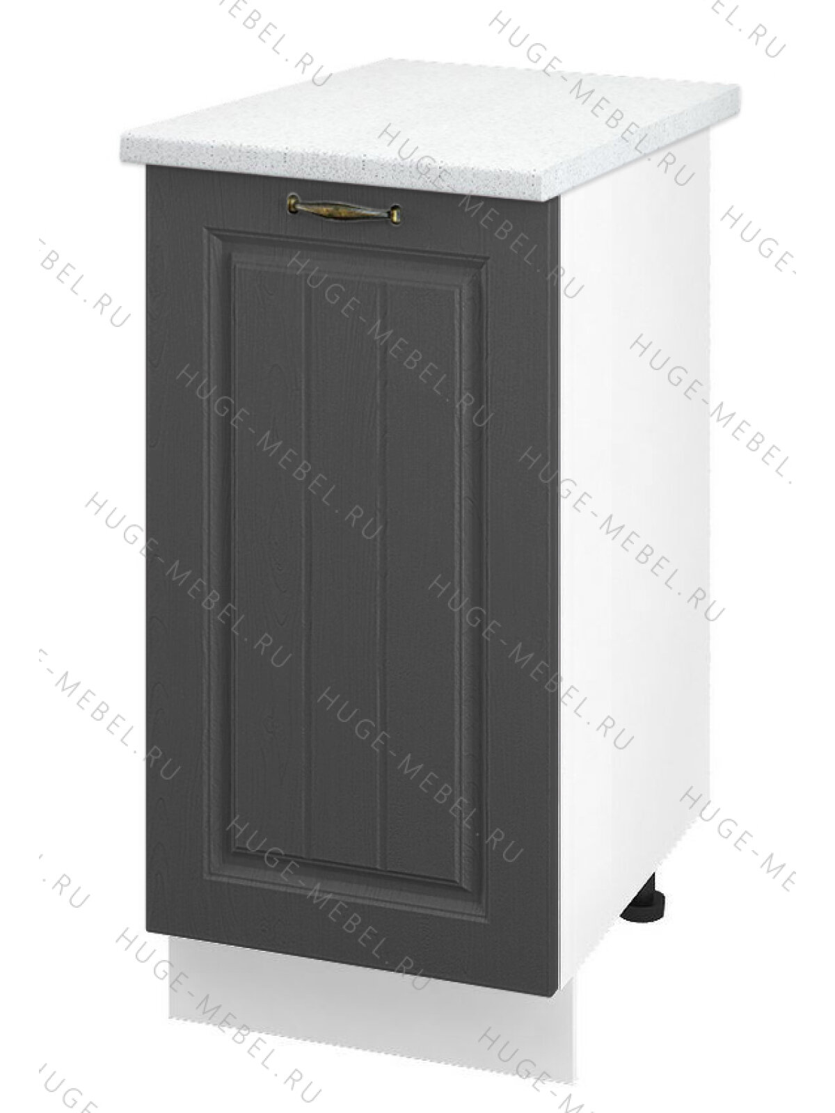 Шкаф кухонный нижний 400 Мария (графит) Huge Mebel. Ширина 400 Высота 840. Модули кухонные нижние
