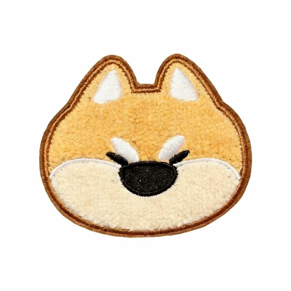 Декоративная заколка для волос в виде бесшовной липучки в форме мультяшной сиба-ину