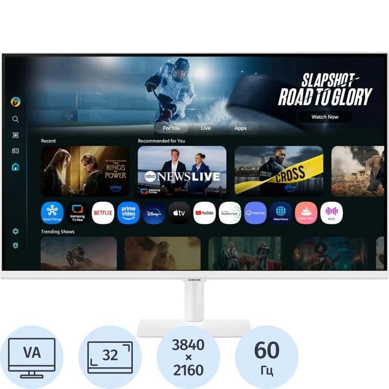 Монитор Samsung 32 M7 LS32FM703UIXCI 4k/VA/60Гц/HDMI/белый