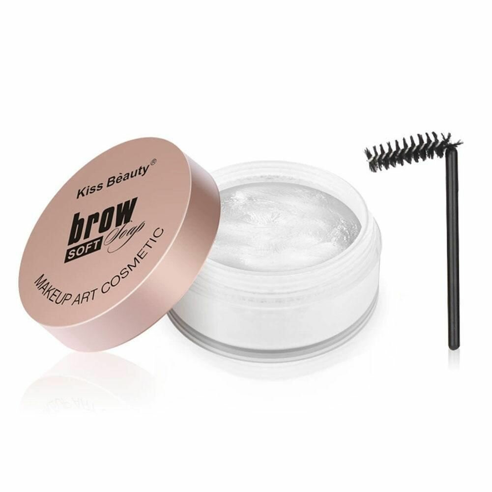 Воск для укладки и фиксации бровей, прозрачный 15 гр, гель/мыло бровей с эффектом ламинирования Lian Beauty Accessories