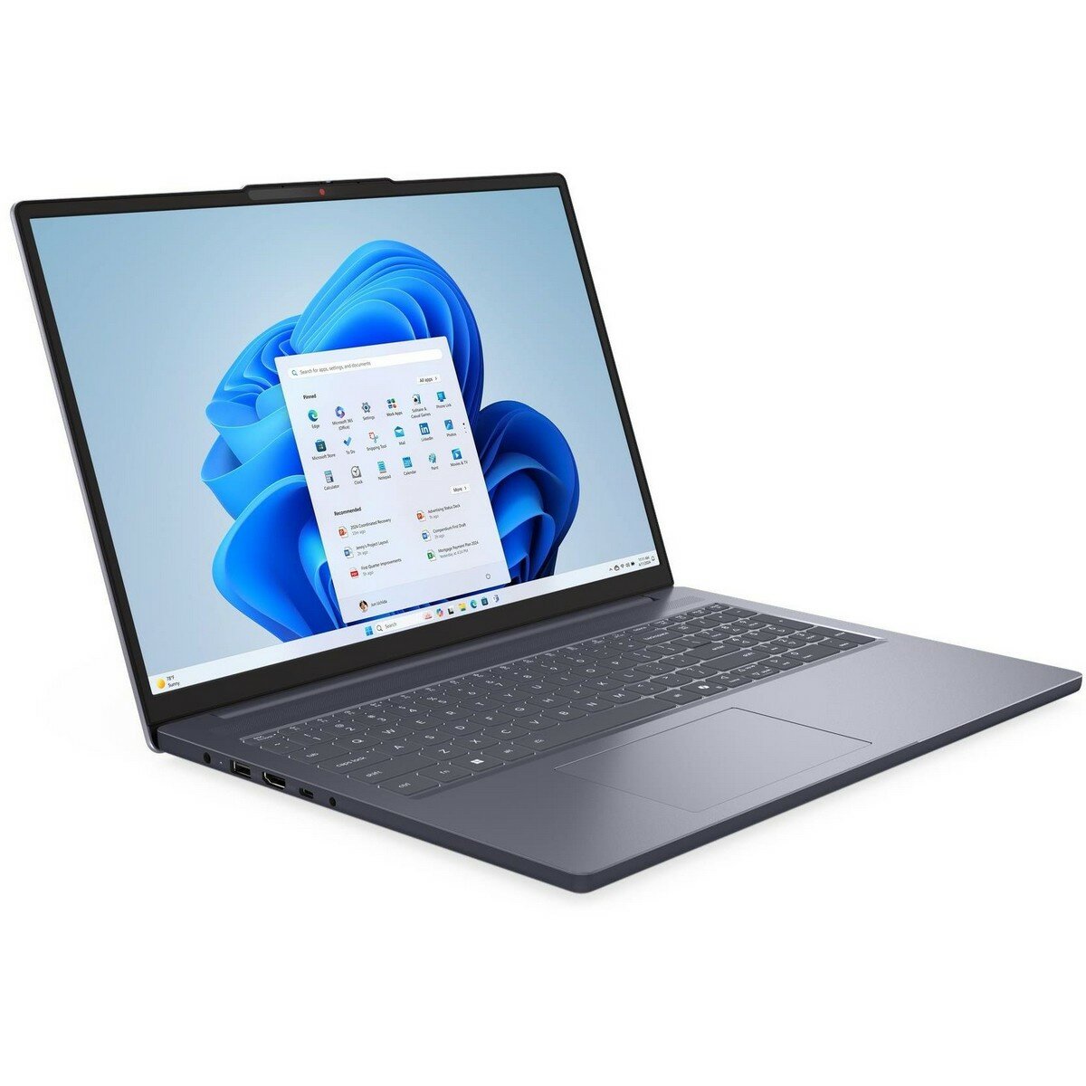 Ноутбук Lenovo IdeaPad Slim 3 15AHP10 AMD Ryzen 7 8840HS, 16ГБ, 512 ГБ, AMD Radeon 780M, 15.3" 1920x1200 60Гц IPS, noOS (83KA000QUS)