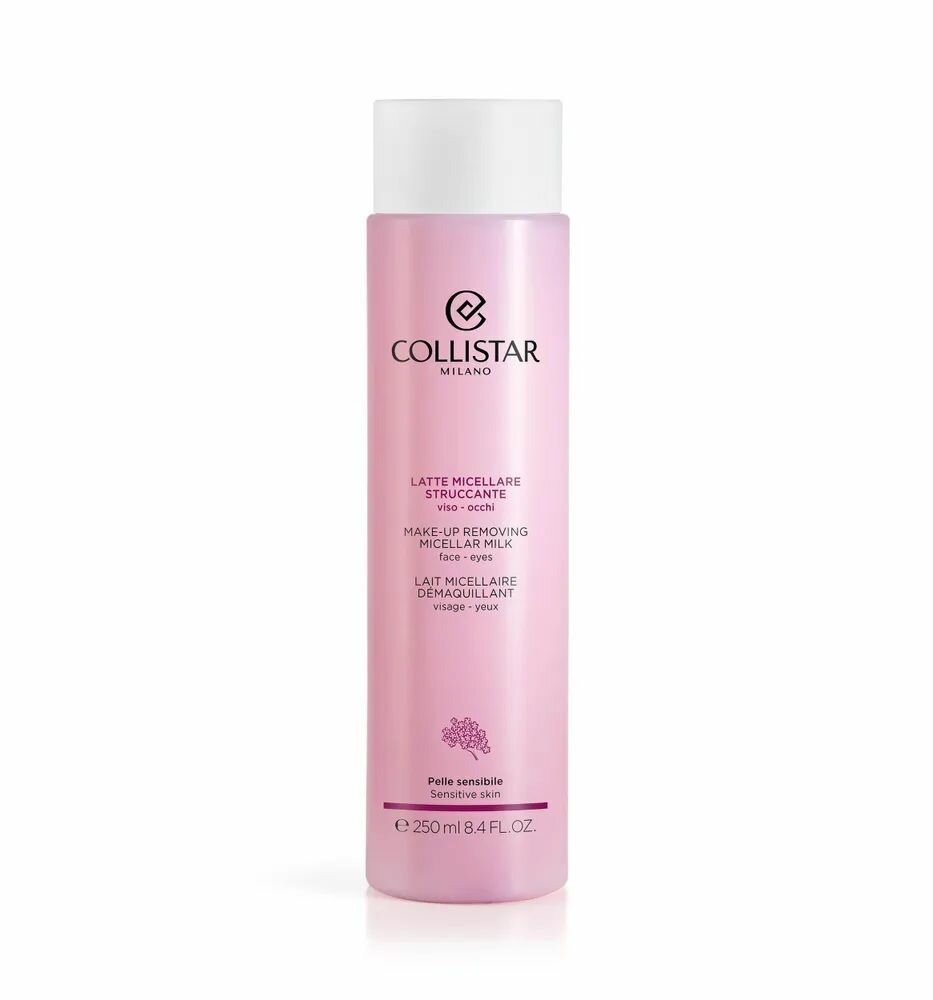 Collistar Мицеллярное молочко для снятия макияжа Cleansing Make-up Removing Micellar Milk Face-Eyes, 250 мл