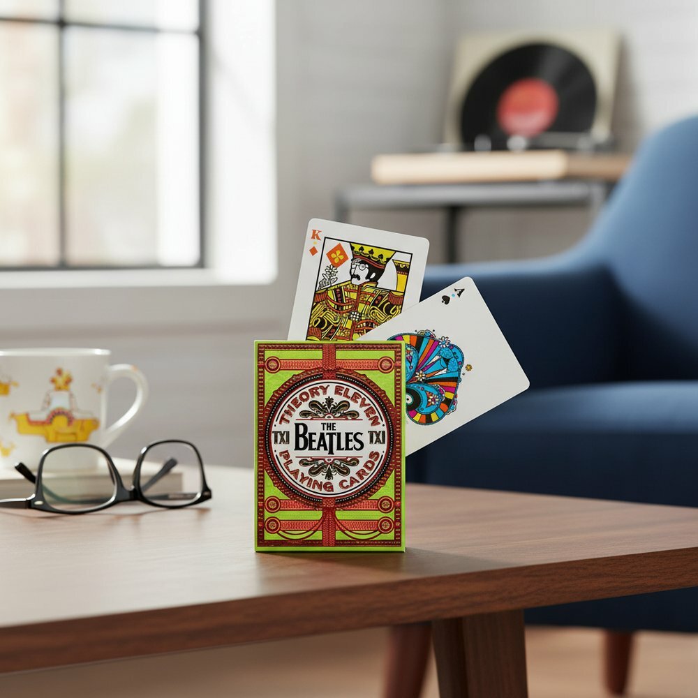 Карты игровые пластиковые"Theory11 The Beatles Green" 62018 Theory11