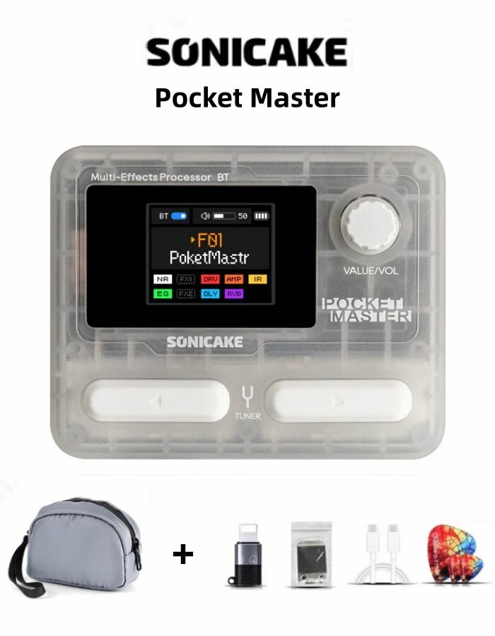 Комплексное устройство для создания эффектов на электрогитаре Sonicake Pocket Master