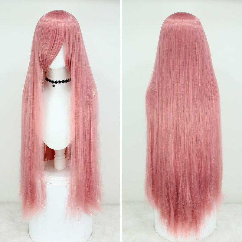 Парик для косплея аниме длинный прямой 100 см пушистый cosplay wig универсальный образ