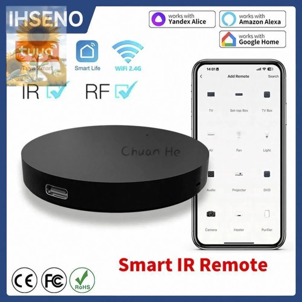 Tuya, Wi-Fi, IR/RF, умный инфракрасный пульт дистанционного управления, ИК-пульт, контроллер для умного дома, телевизор с кондиционером