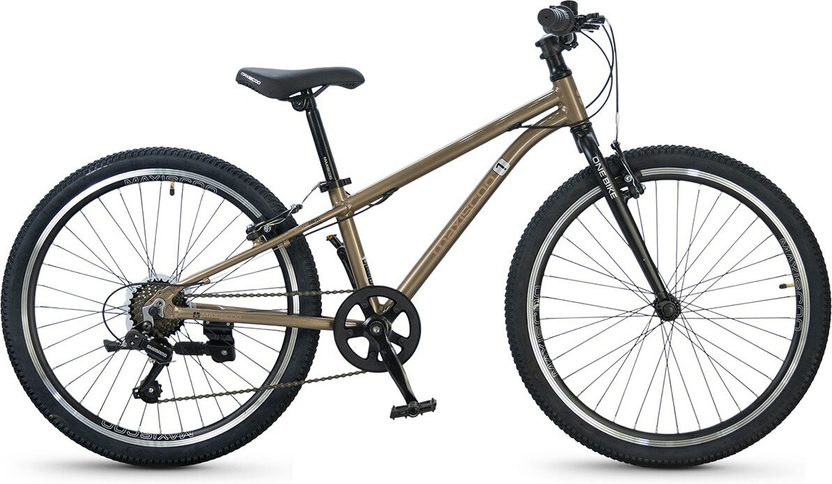 Велосипед Maxiscoo 1 Bike Standard 24 (2026), алюминиевая рама, цвет Коричневый