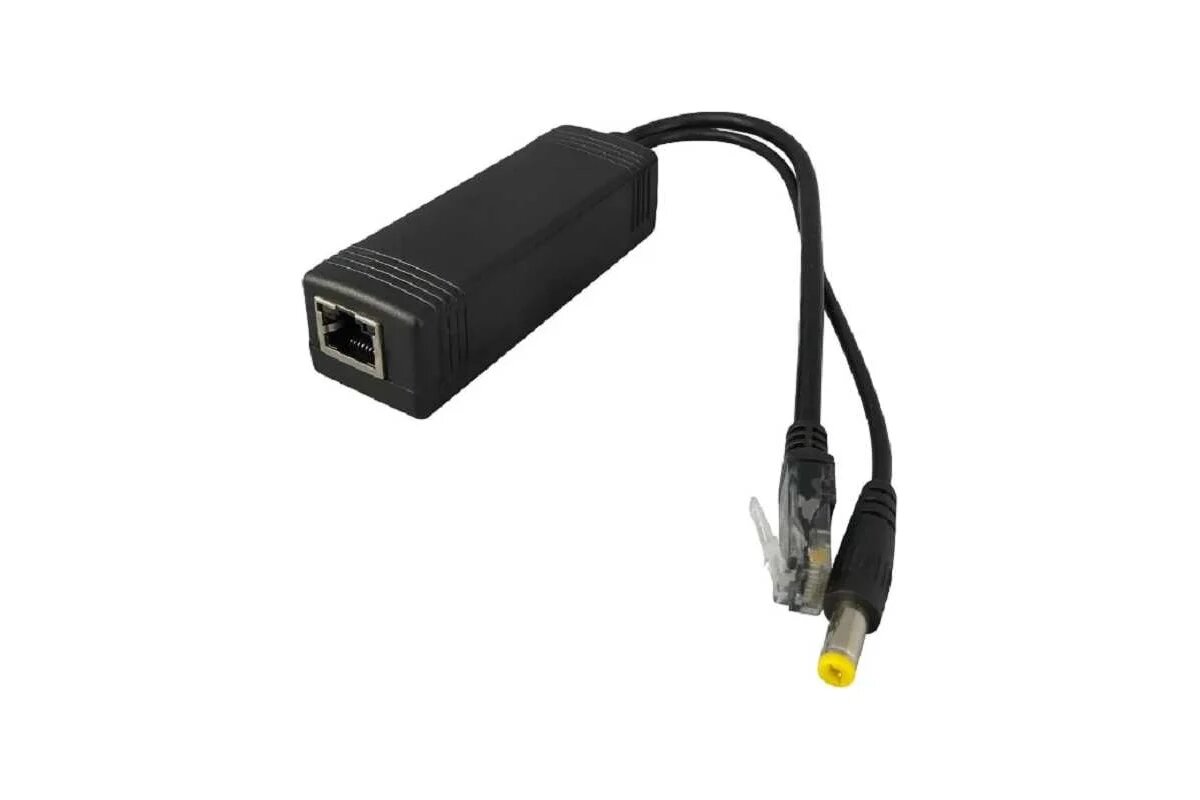 PoE сплиттер zodikam poe sp 12v1a 1223 черный 12в 1а