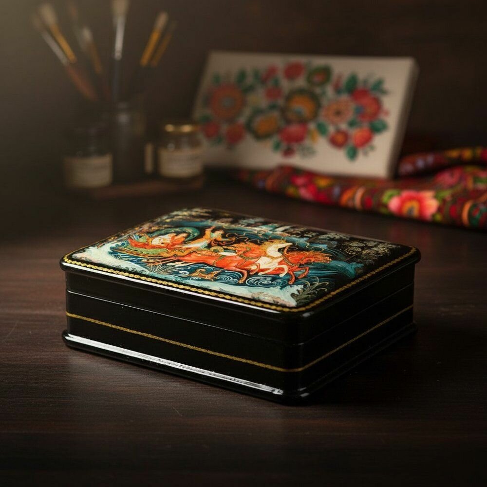 Шкатулка в технике декупаж Тройка (10х8х3,5) A2153469