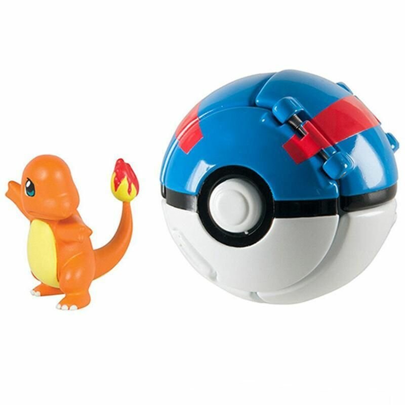 Детская игрушка Покебол шар. Pokeball для игры с Pokemon. Используется для статуэтки покемона.