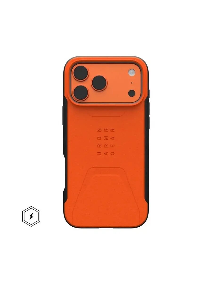 Чехол Uag Civilian для iPhone 17 Pro 6.3", цвет оранжевый (Orange) 114545119797